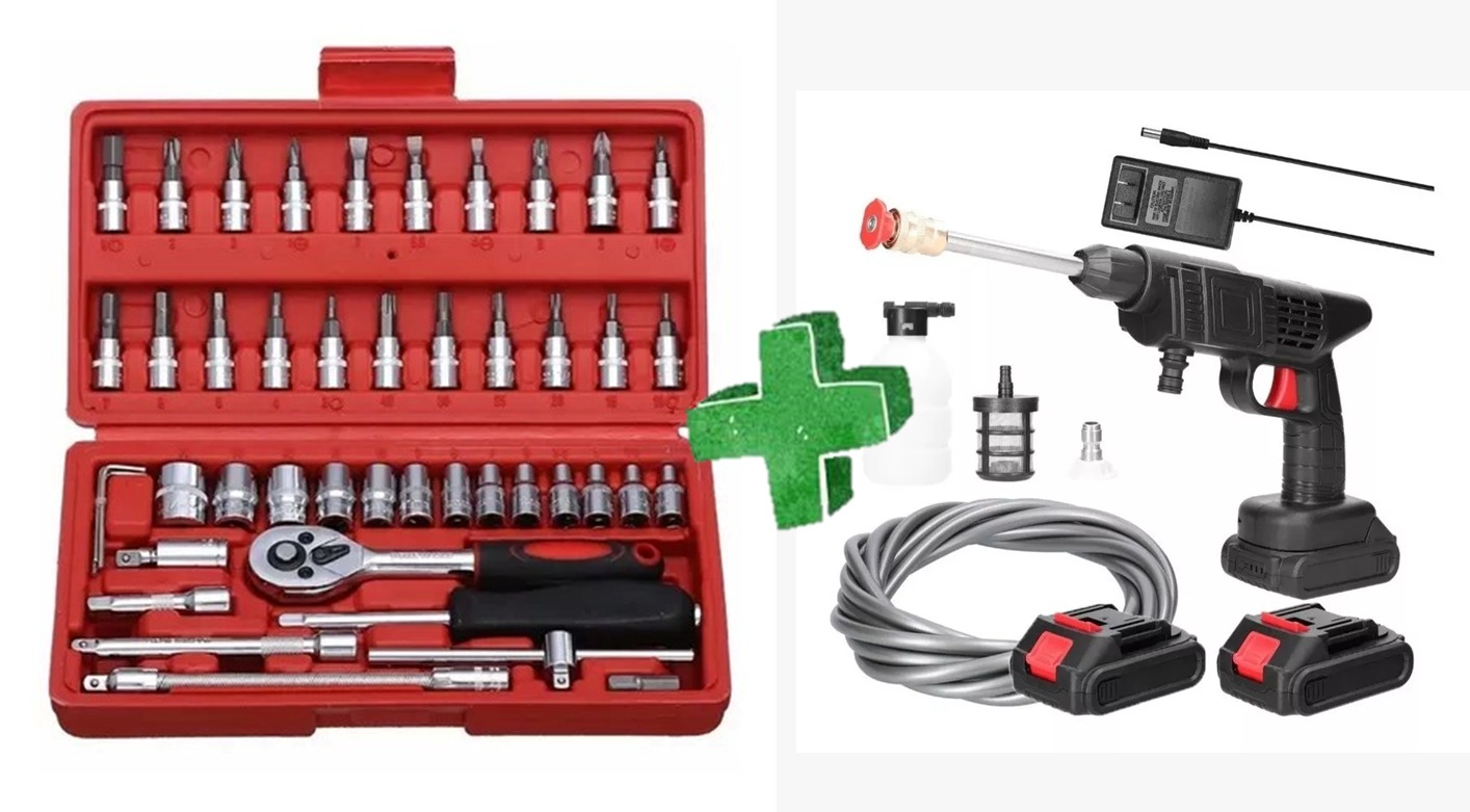 Hidrolavadora + Caja De Cuadrantes 46Pcs – Yaxa Colombia