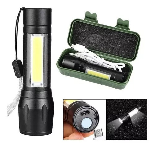 Mini Linterna Tactica Recargable X Usb | Compra online en Yaxa Colombia