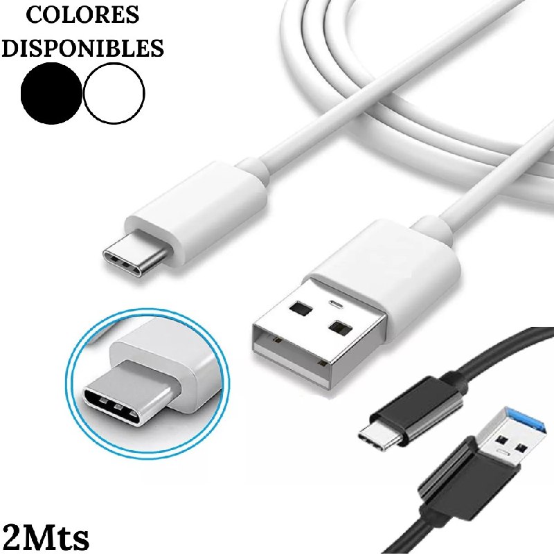 Cable Batri Usb A Tipo C 2 Metros 3.0A – Yaxa Colombia