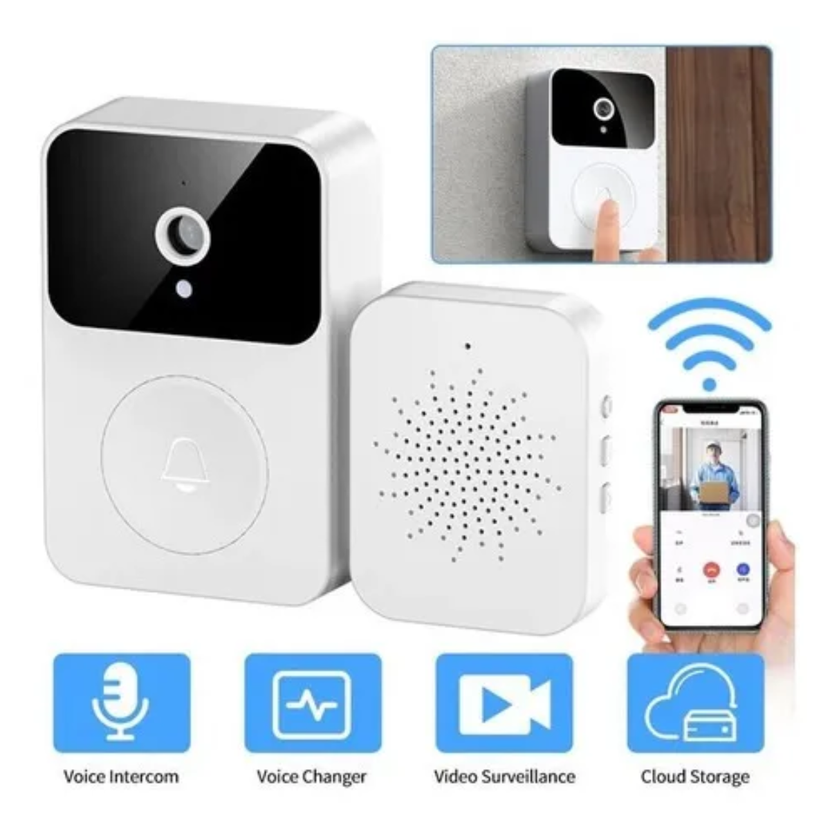 Timbre Wifi Con Cámara | Compra online en Yaxa Colombia