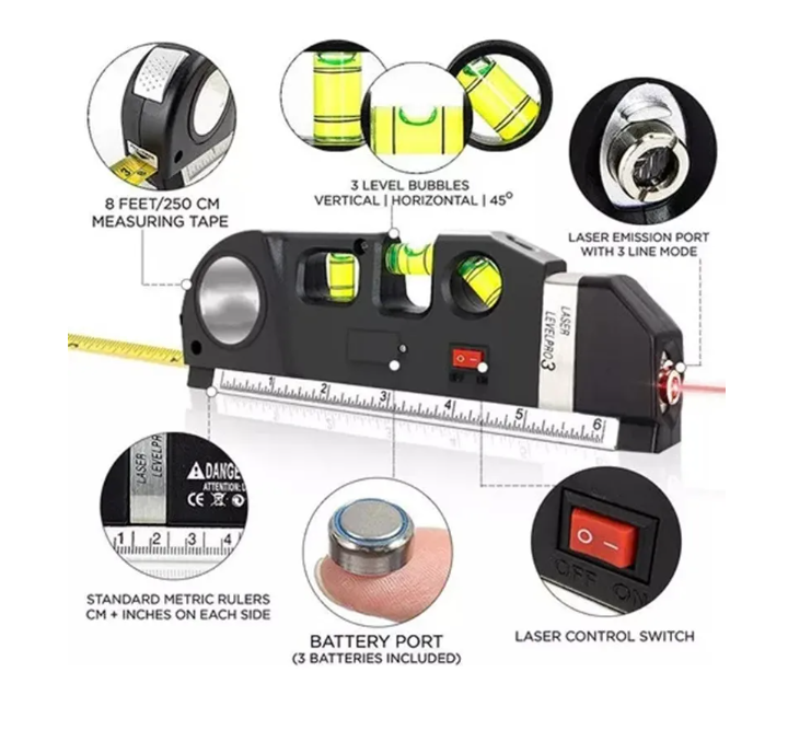 METRO NIVEL LASER CON TRIPODE (p) | Compra online en Yaxa Colombia