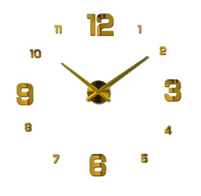 RELOJ GRANDE 100X100CM COLOR DORADO | Compra online en Yaxa Colombia